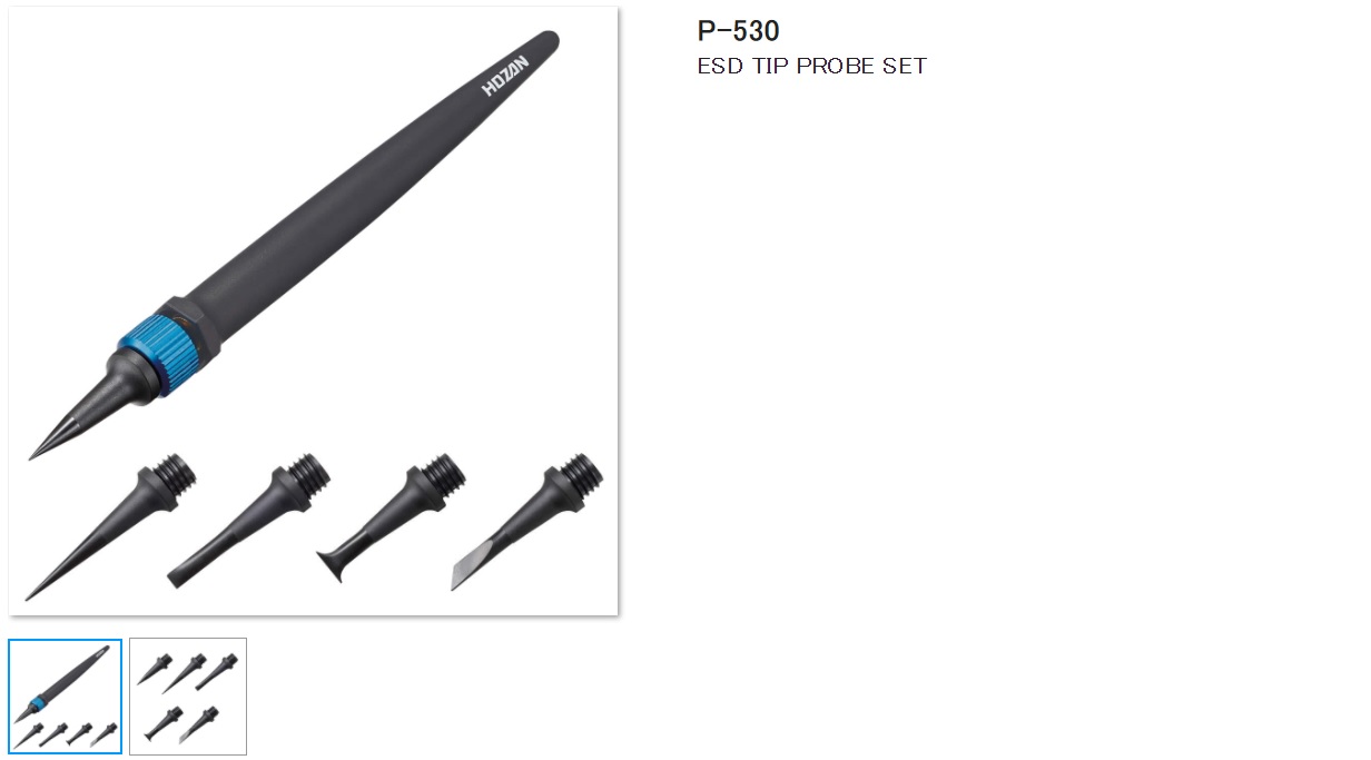 Ichiban Precision Sdn Bhd - Hozan - HOZAN ESD TIP PROBE SET